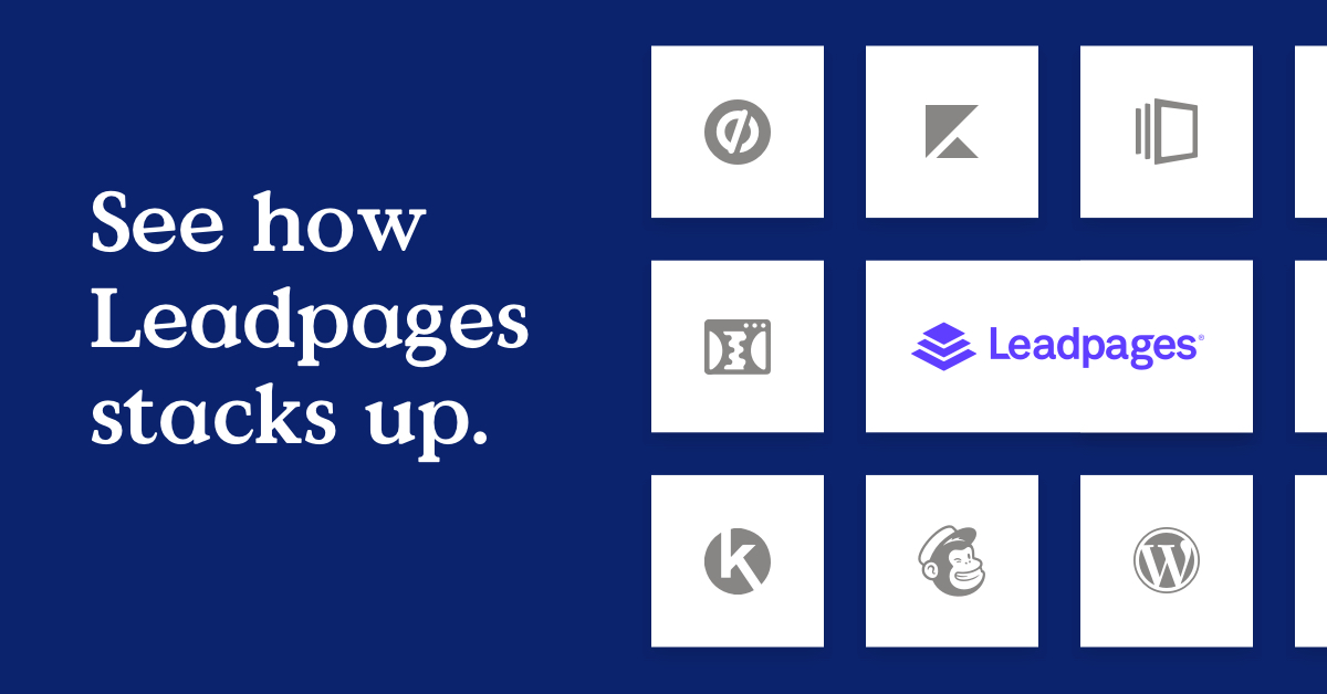 How does your marketing platform compare with Leadpages?
